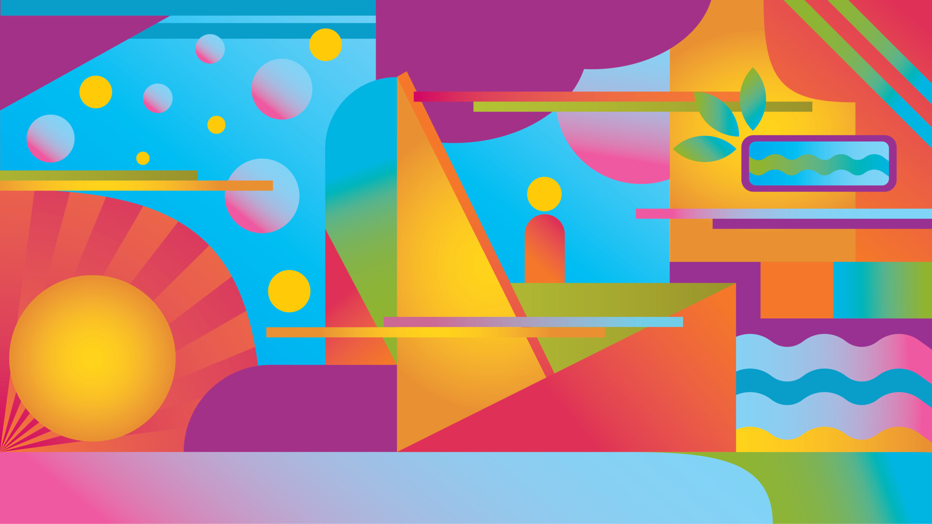 ArtStation - Abstract Mural