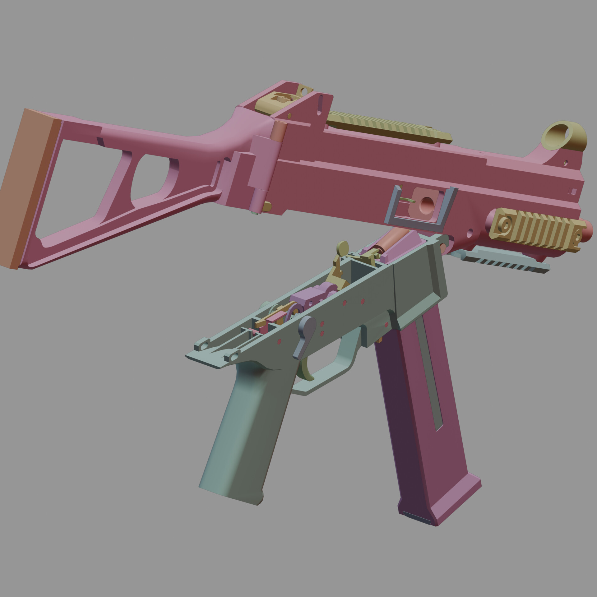 ArtStation - H&K UMP - Practice