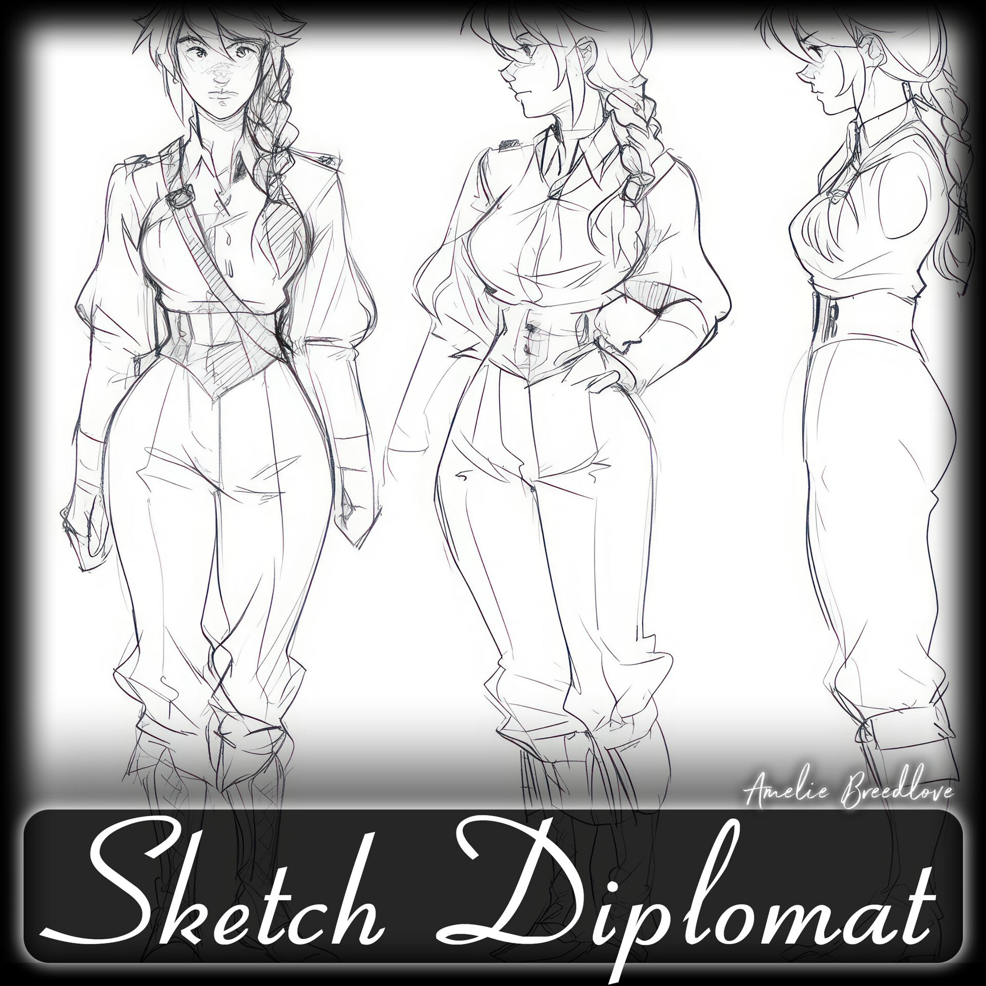 ArtStation - 200 Sketch Diplomat Reference Pack | 4K | v.31