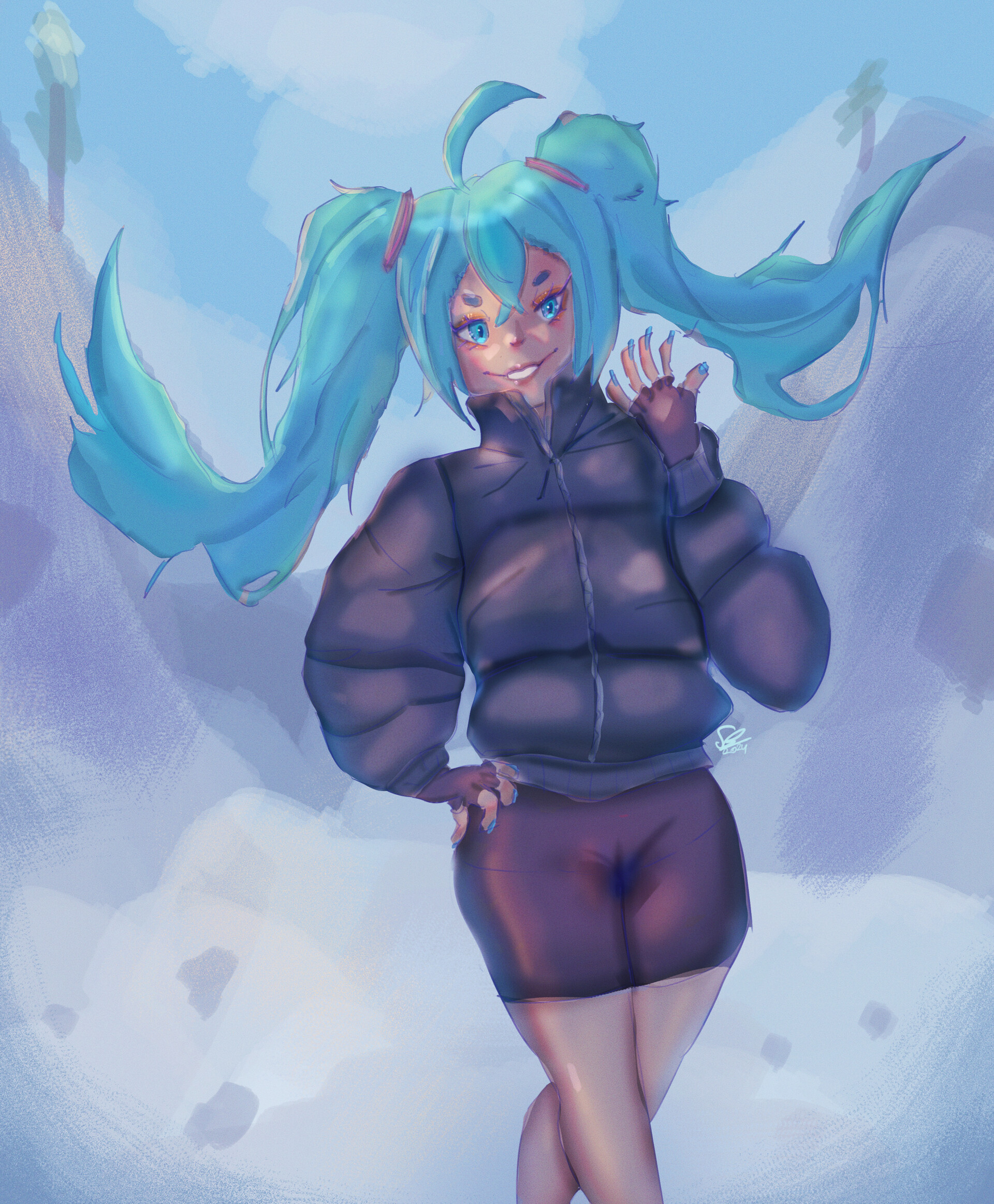 ArtStation - Hatsune Miku - Winter