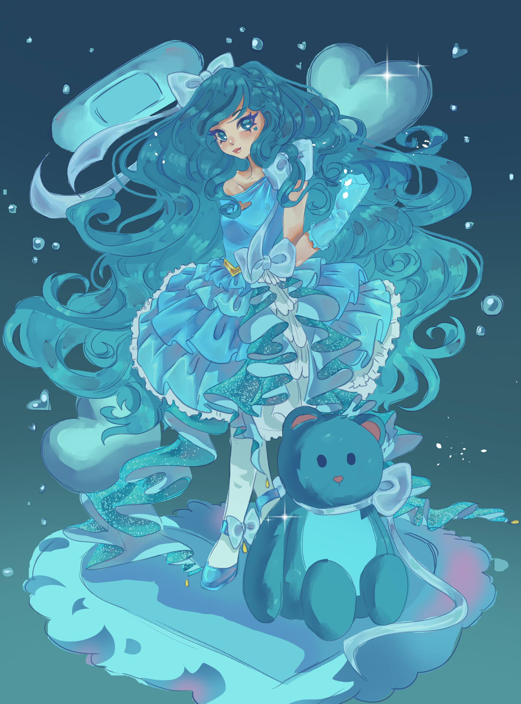ArtStation - if water was an anime character