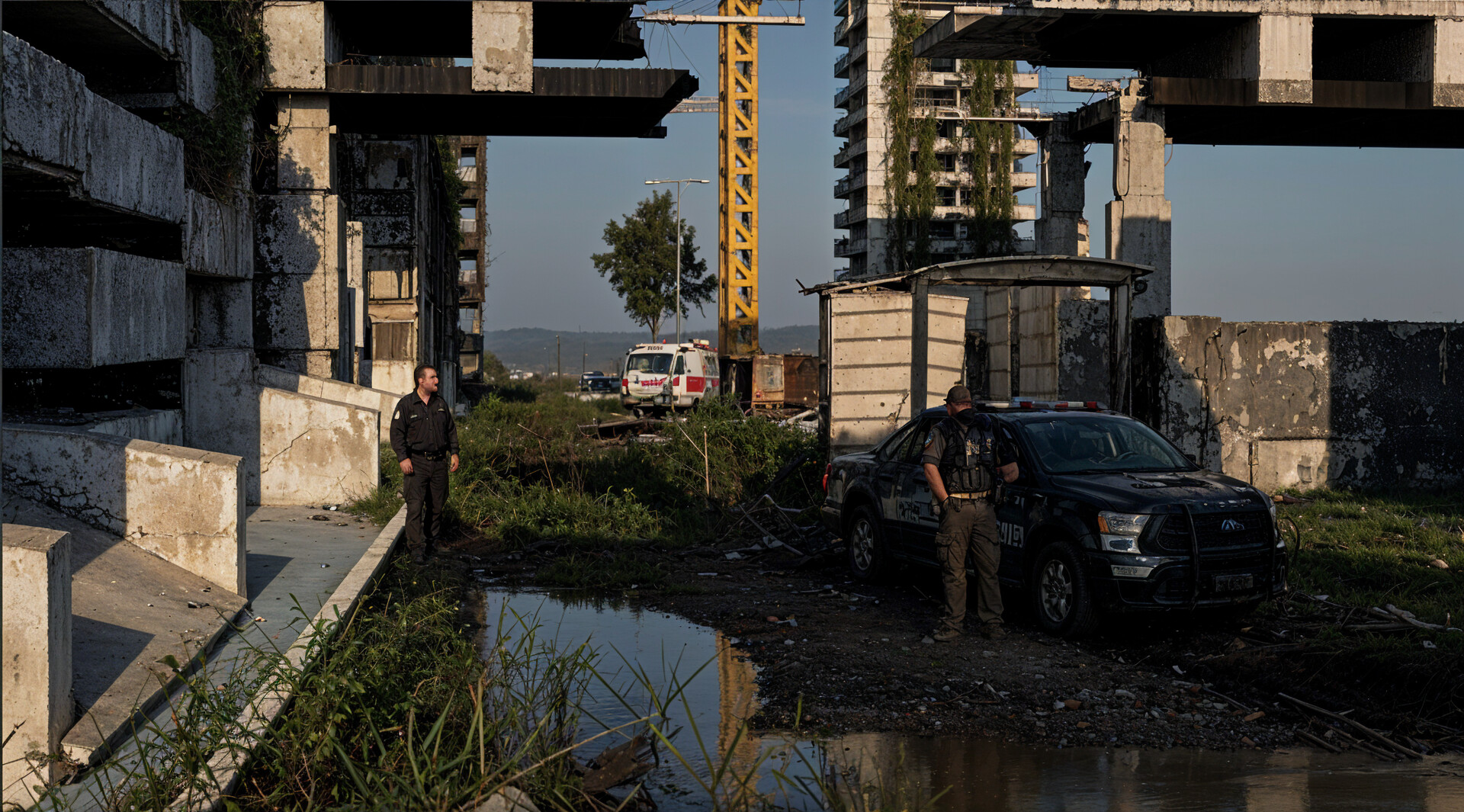 ArtStation - 3d Abandoned City with apocalypse environment