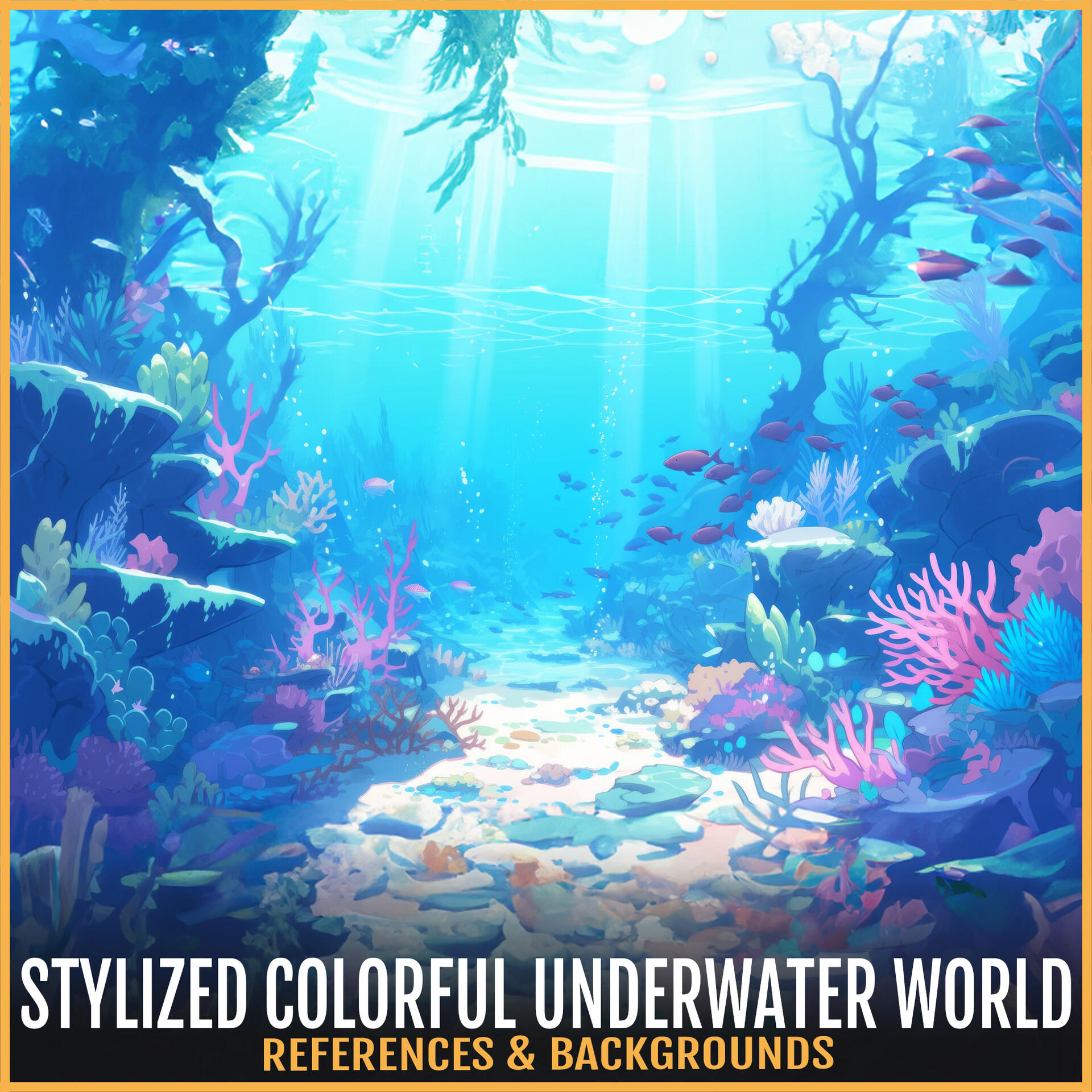 ArtStation - 303 Stylized Colorful Underwater World