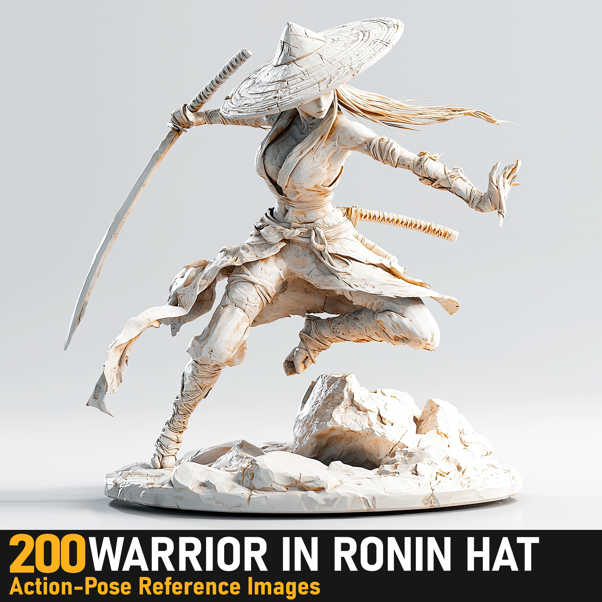 ArtStation - Warrior In Ronin Hat|4K Reference Images