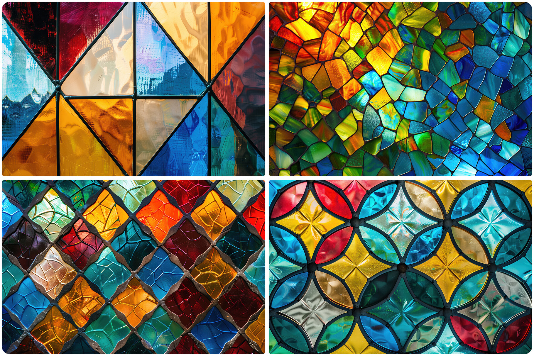 Alexander Nedviga - 20 Stained Glass Texture Backgrounds
