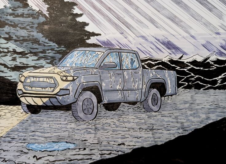 ArtStation - stormy night