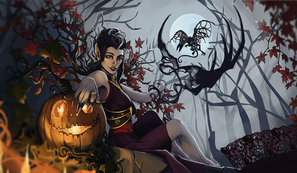 ArtStation - Halloween Laudna and Pate de Rolo