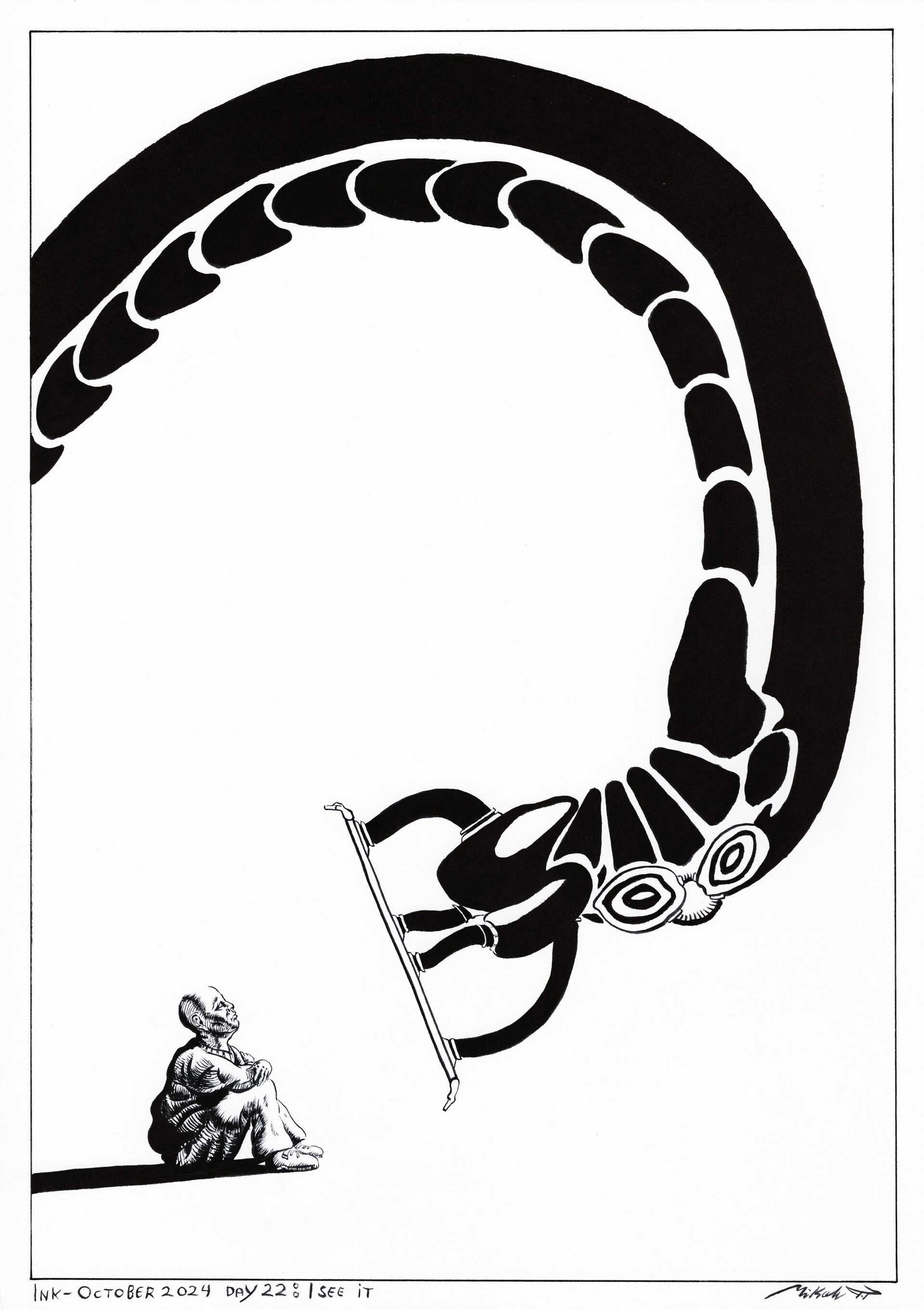 ArtStation - Ink-october 2024 no: 22 I see it