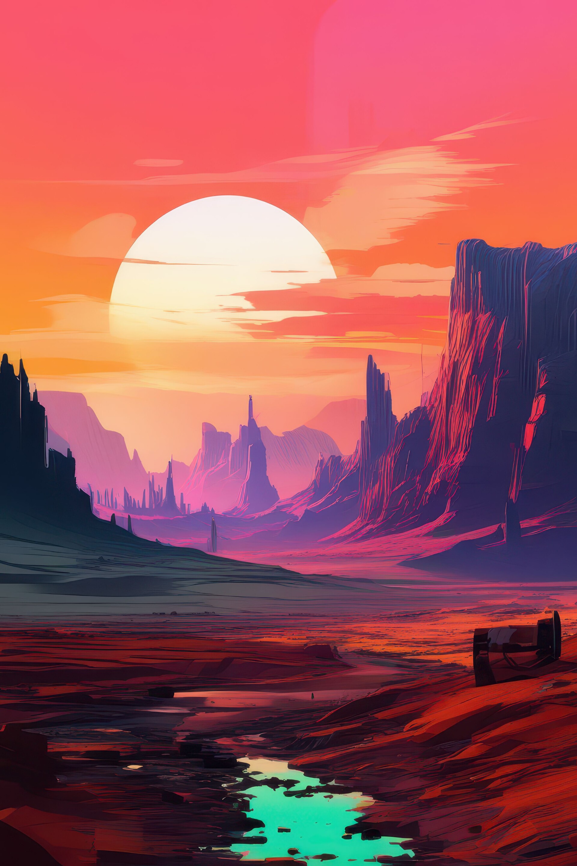 ArtStation - Surrealism Abstract Landscape