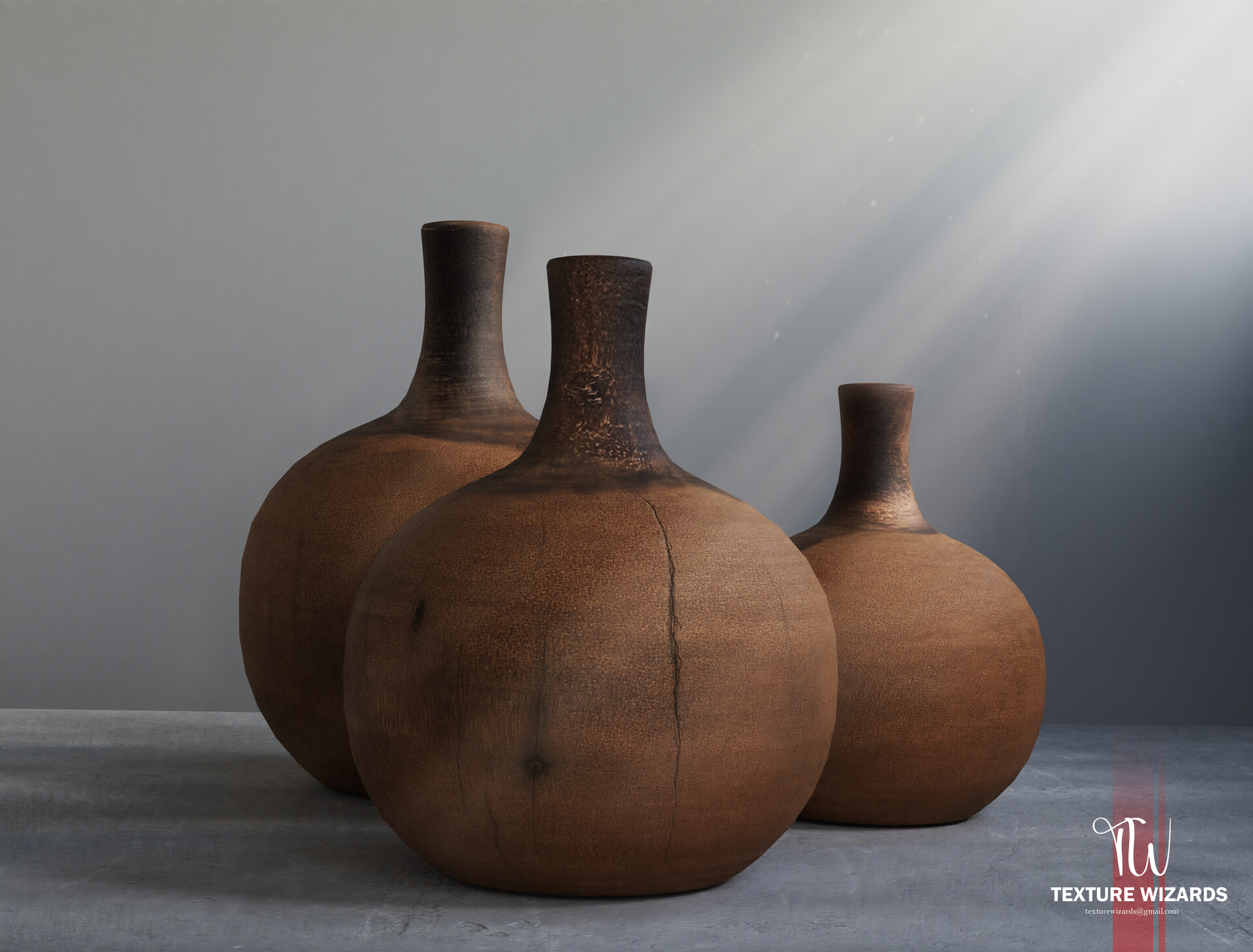 ArtStation - Wooden Vase