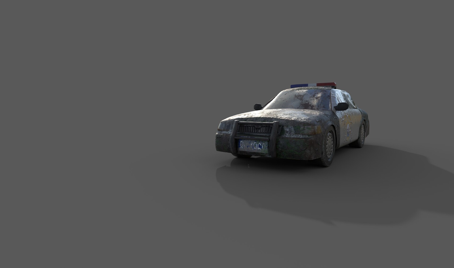 ArtStation - Derelict Police Car