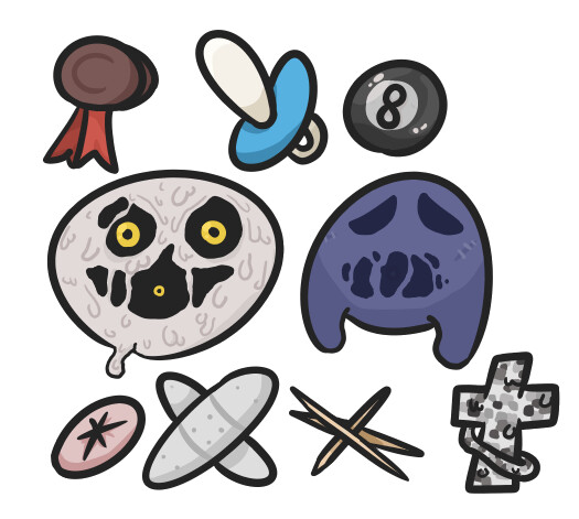 ArtStation - Binding of isaac Boss Items