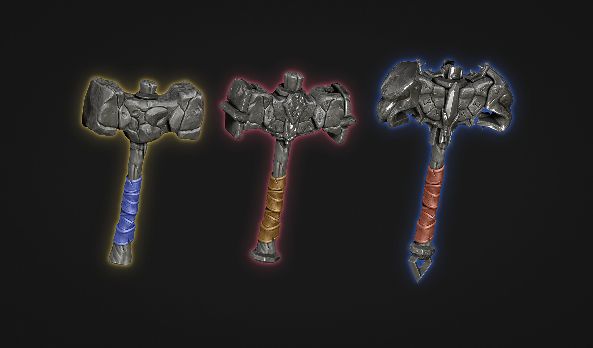 ArtStation - 3D Fantasy hammer sculpt concept