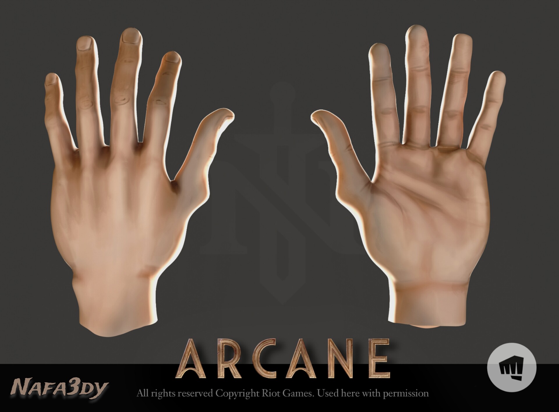 ArtStation - Hand - Arcane texturing style