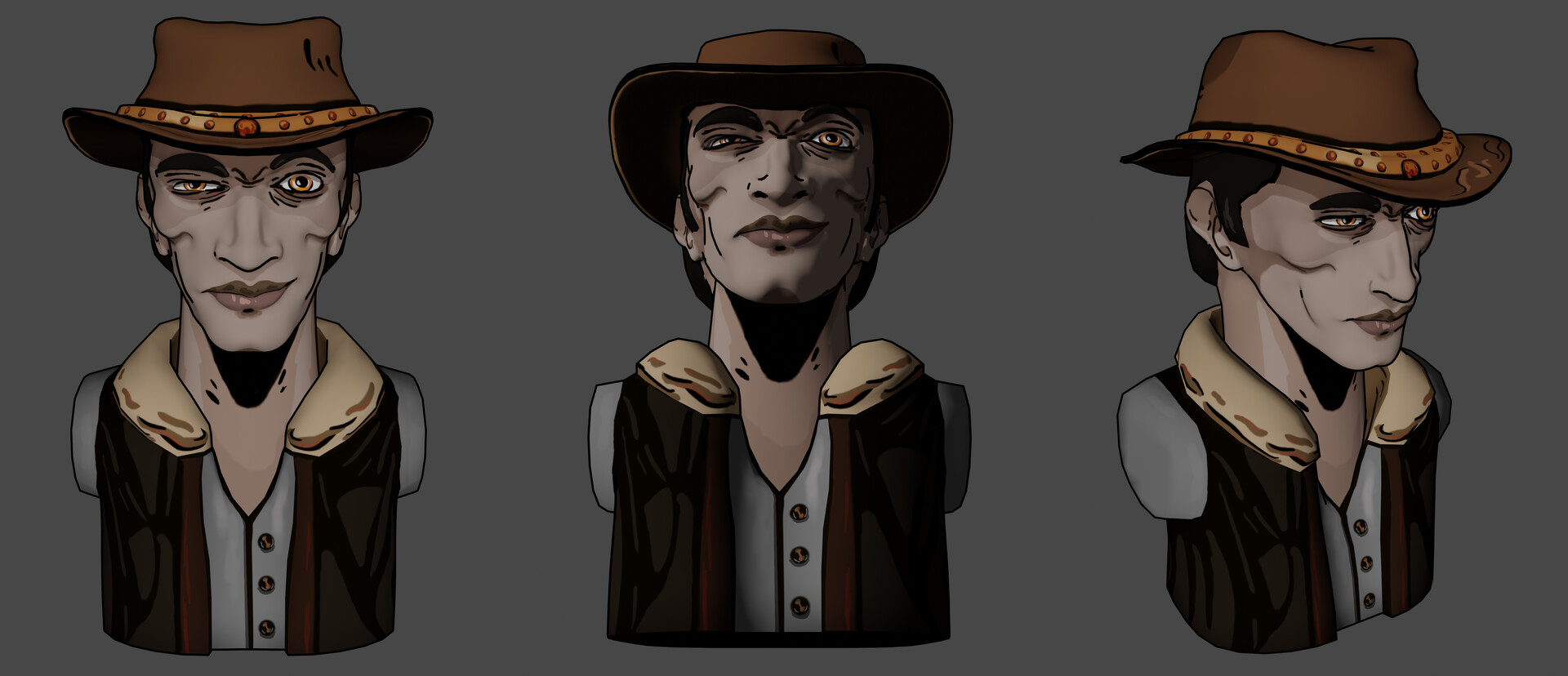 ArtStation - Cowboy Bust