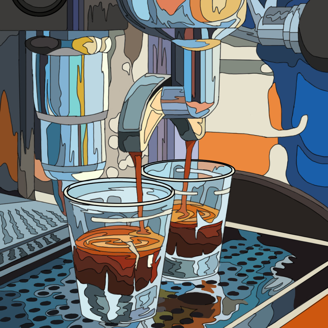 ArtStation - espresso coffee