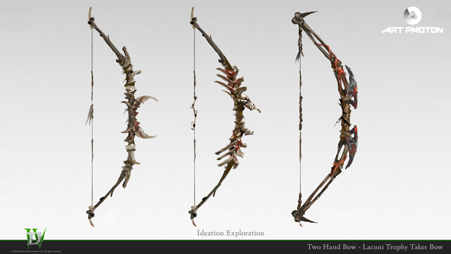 Art Photon Studio - Diablo IV: Two Hand Bow - Lacuni Trophy Taker Bow