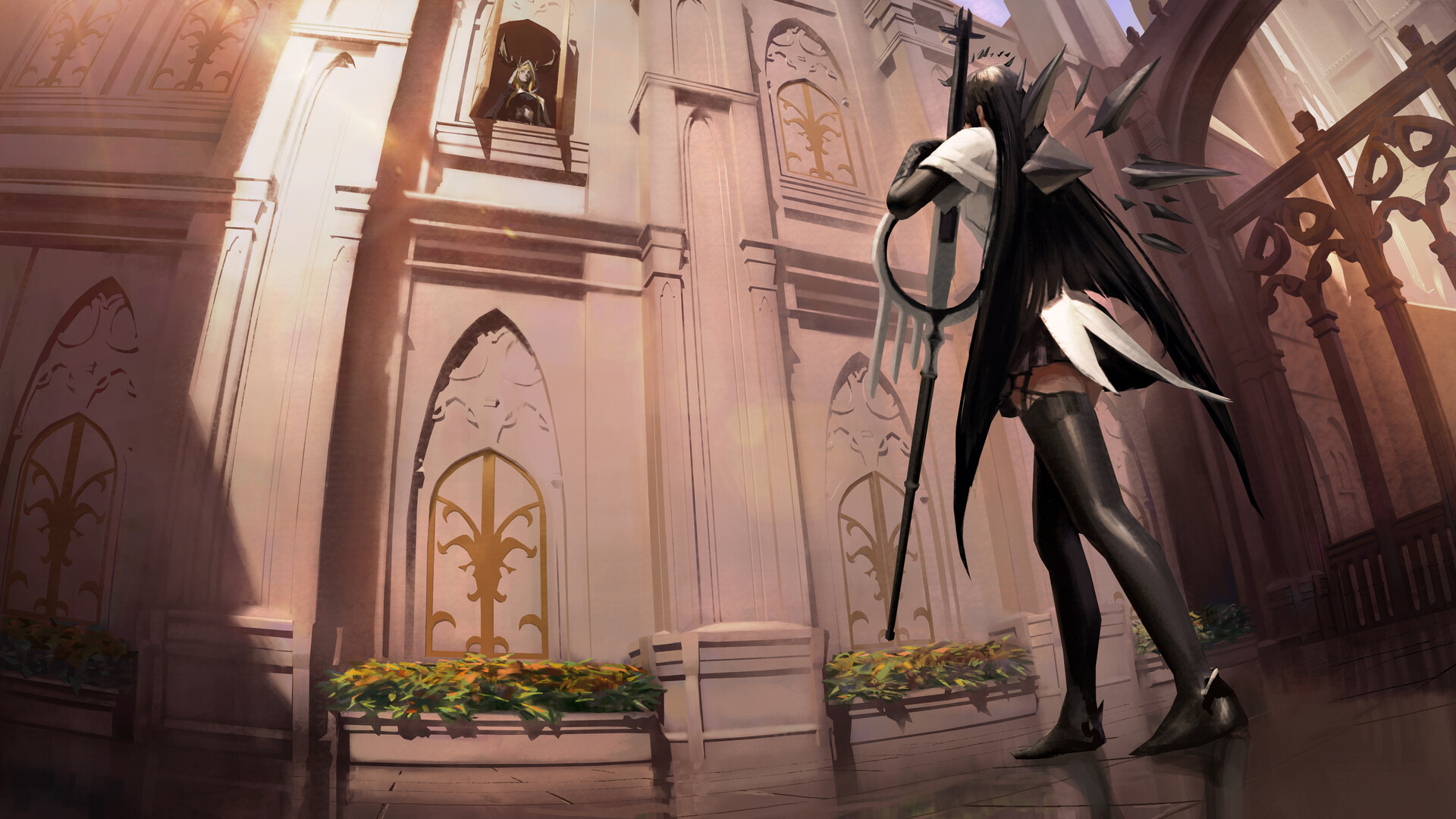 ArtStation - Arknights Fan Animation 'The Spire' Backgrounds