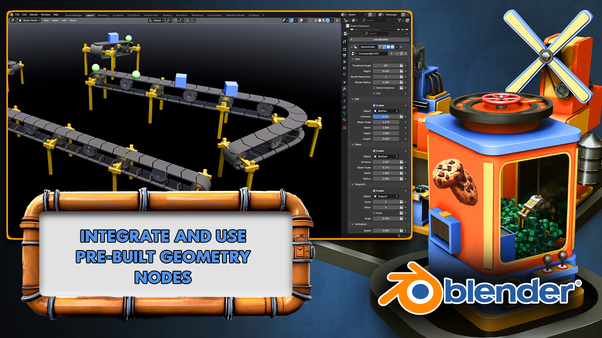 3D Tudor - Blender Beginners Masterclass: The Cookie Factory