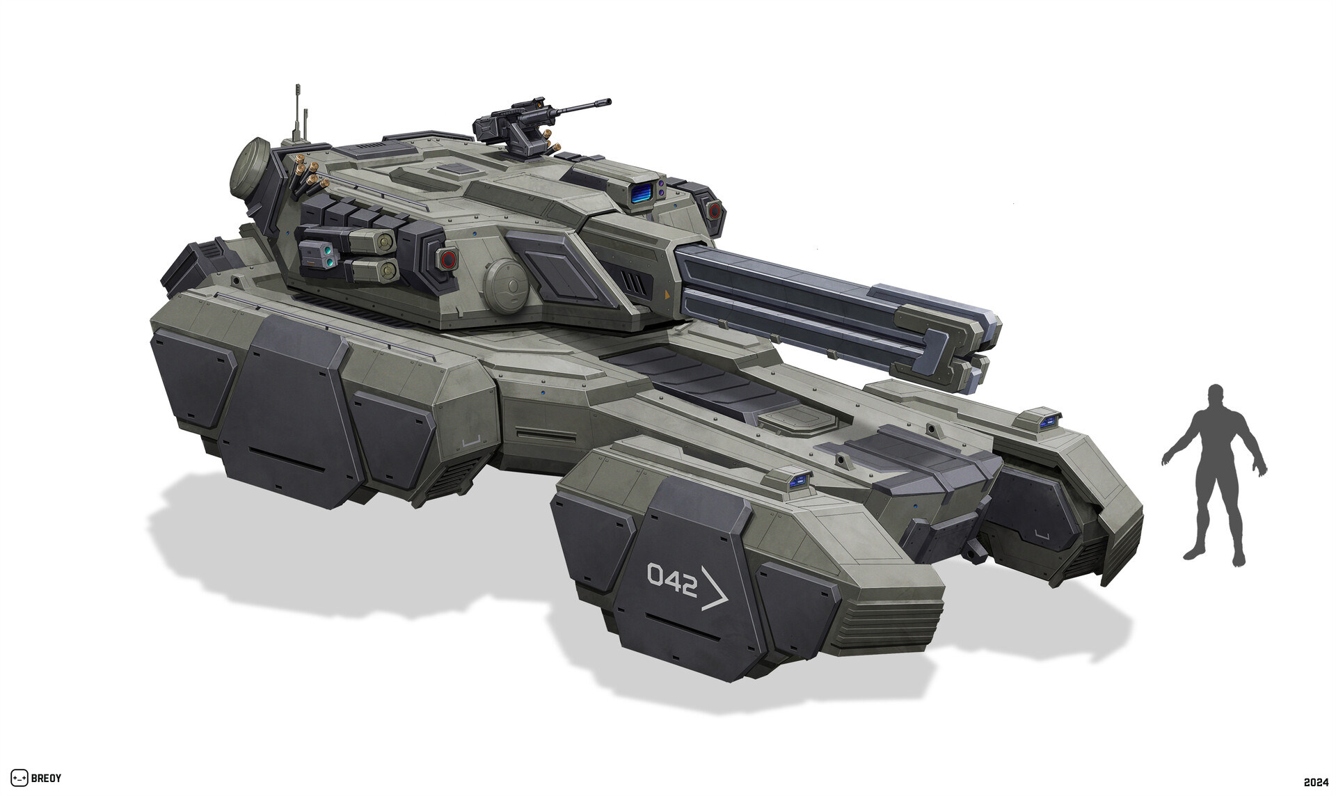 ArtStation - Concept hover tank "Badger"
