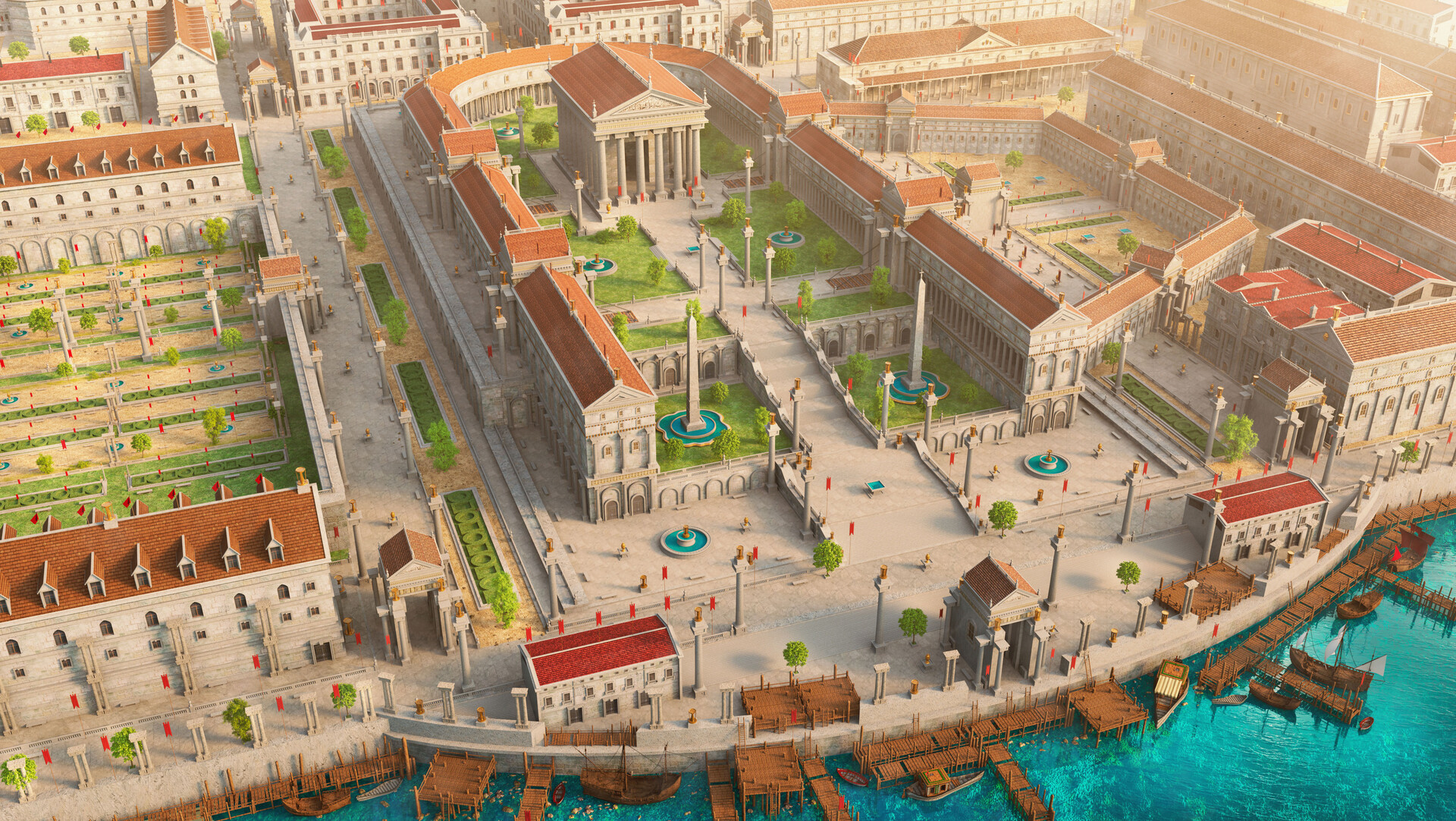 ArtStation - Caesarea Maritima, temple of Rome and Augustus