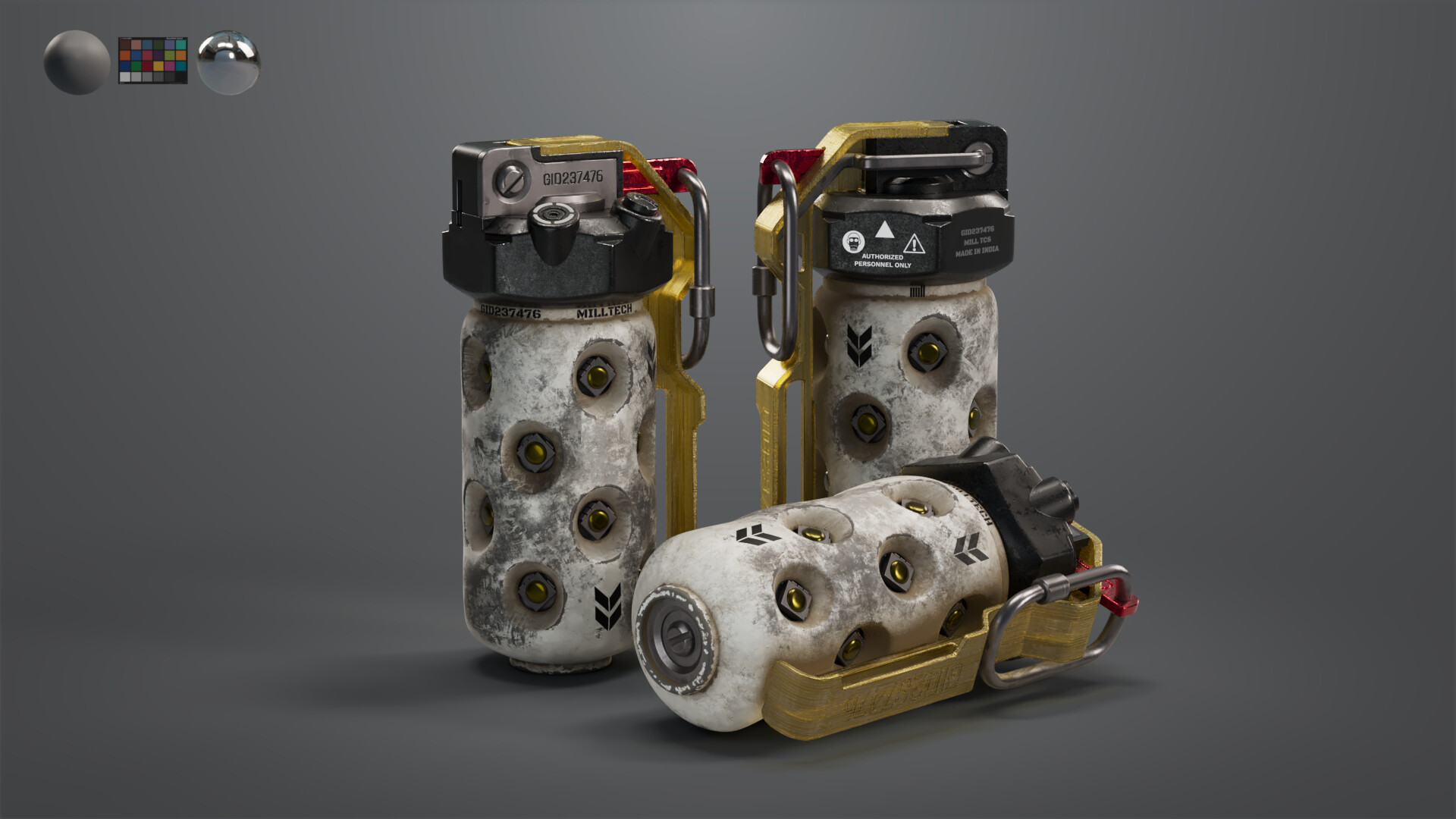 ArtStation - Sci-Fi Grenade Model