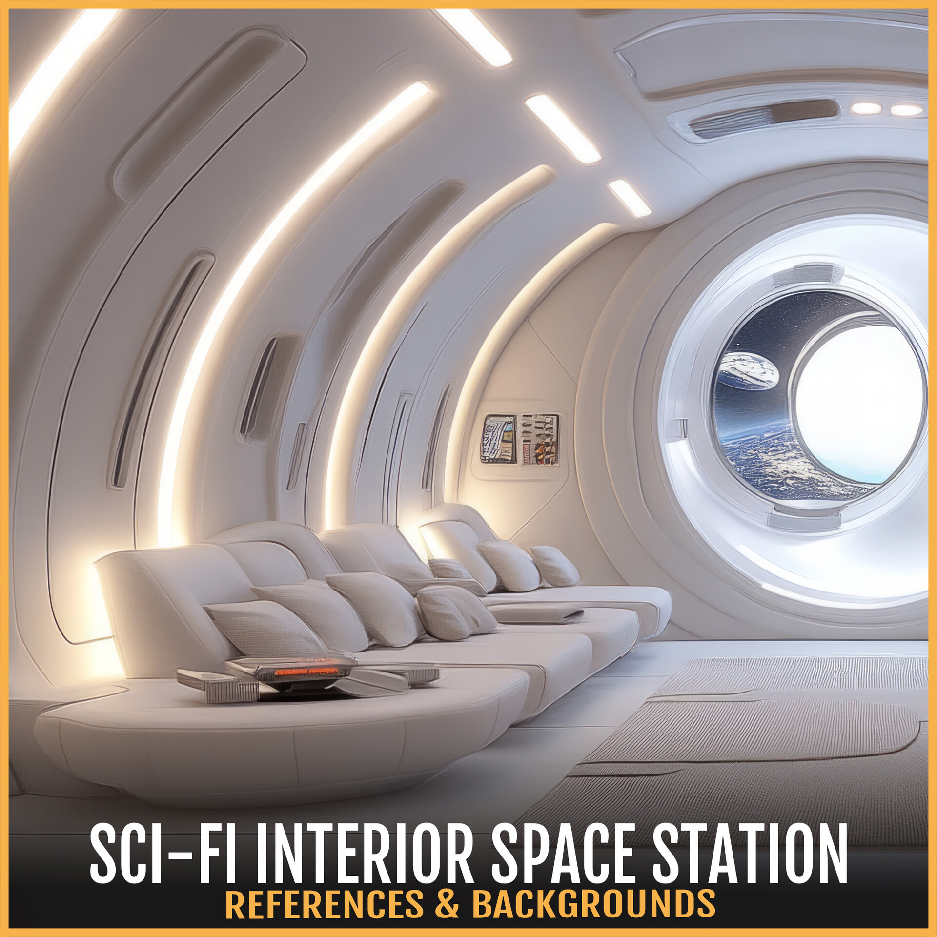 ArtStation - 505 SCI-FI INTERIOR SPACE STATION