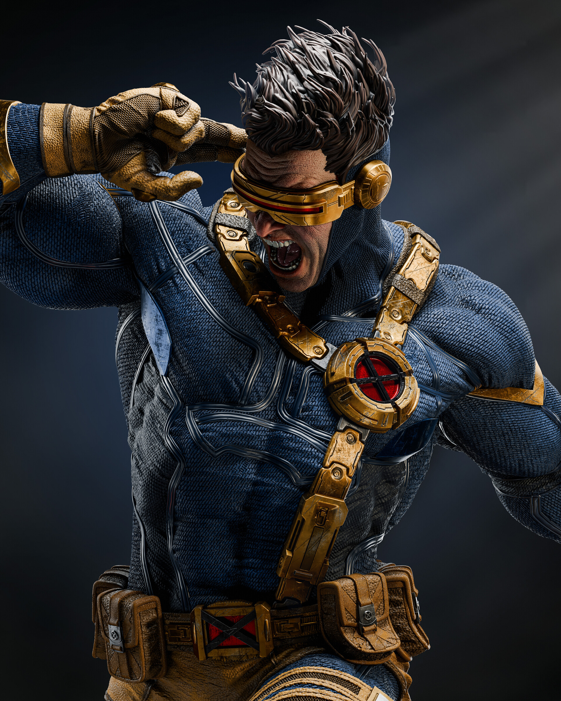 ArtStation - Cyclops - X-Men | Danger Room Battle