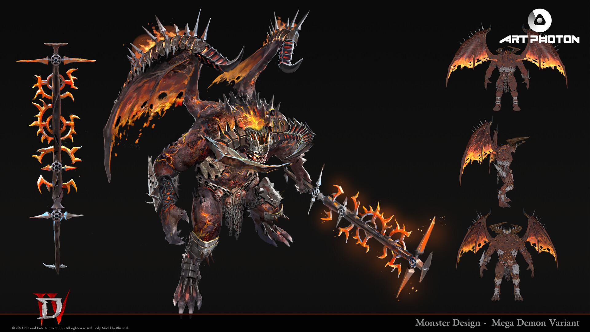 Art Photon Studio - Diablo IV:Monster Design - Mega Demon Variant
