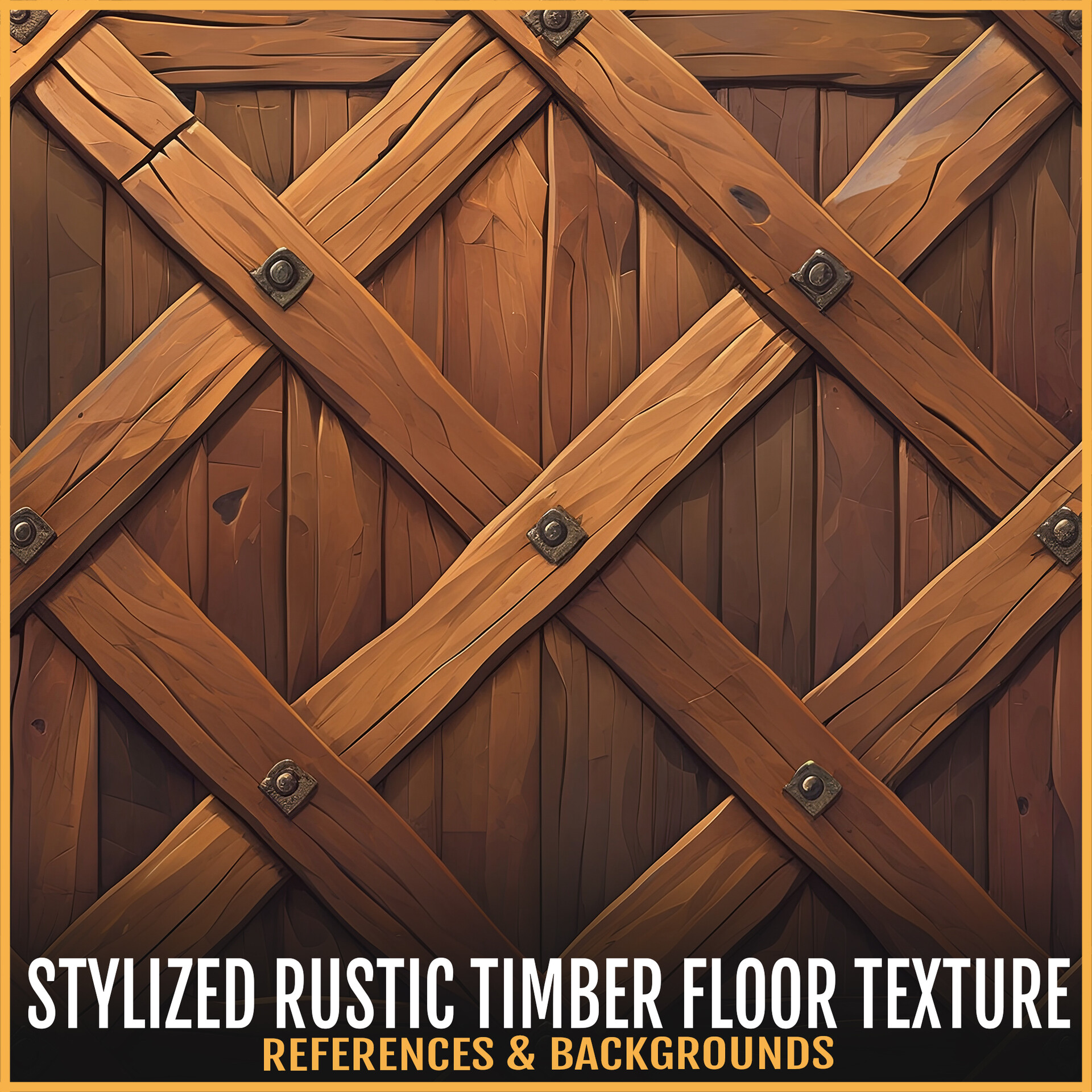 ArtStation - 303 Stylized Rustic Timber Floor Texture