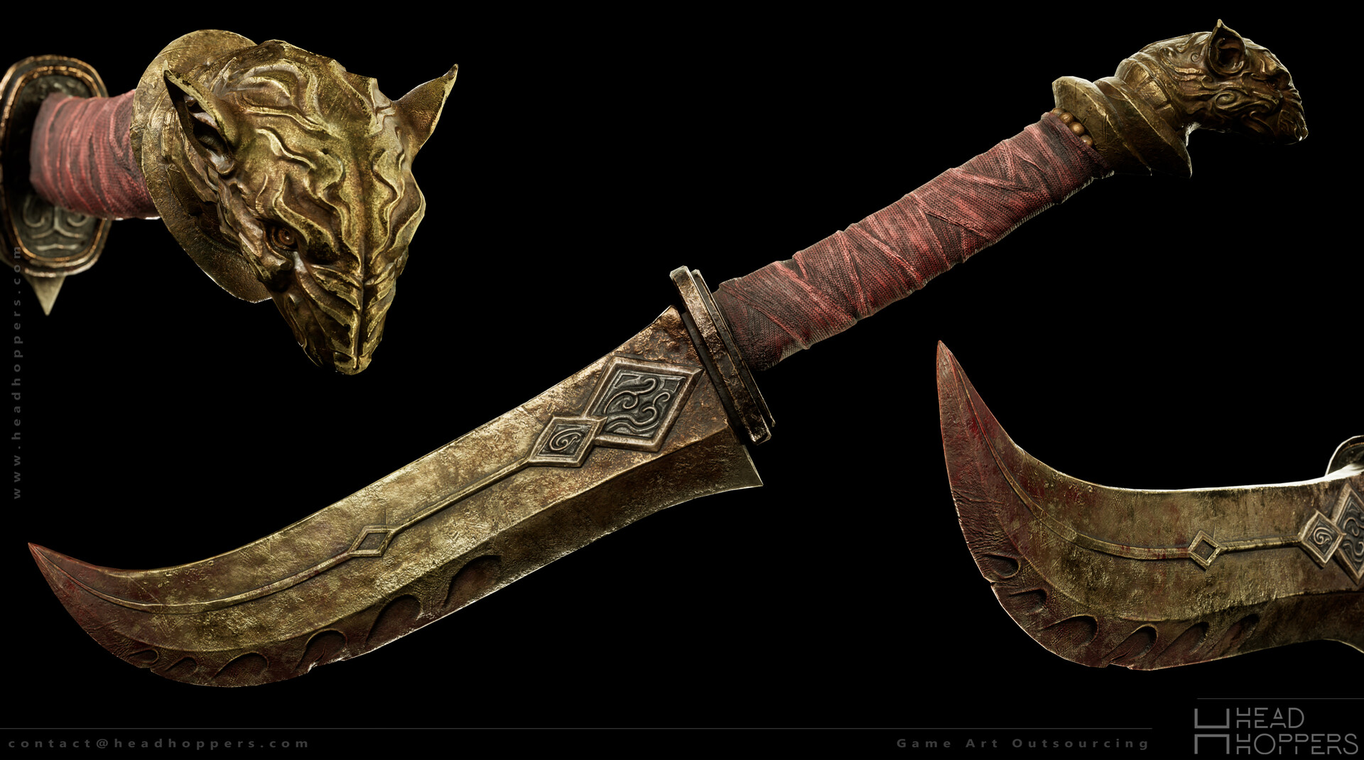 Head Hoppers Studios - Rat Captain - Sword