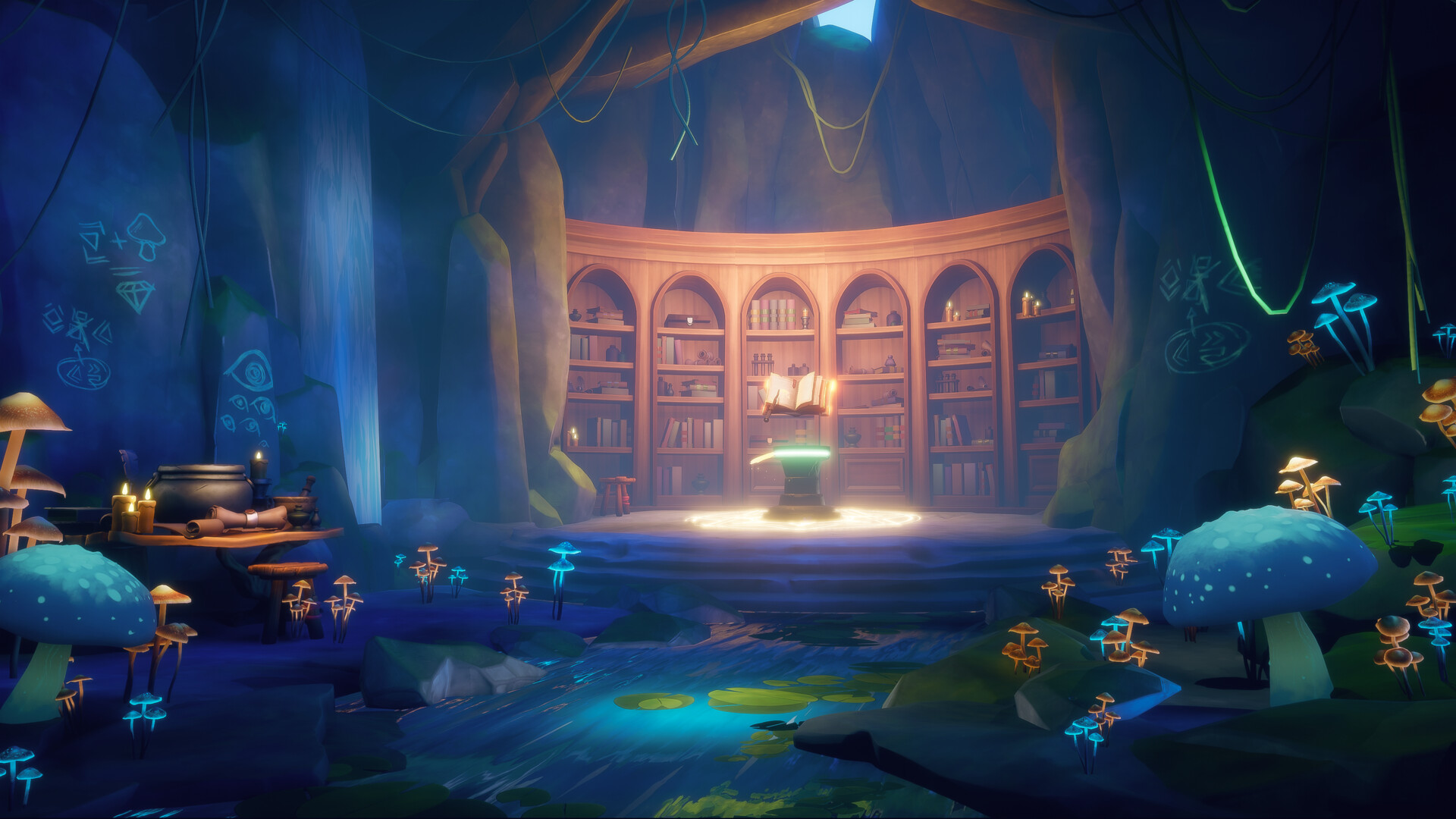 ArtStation - Magical Mushroom Cavern