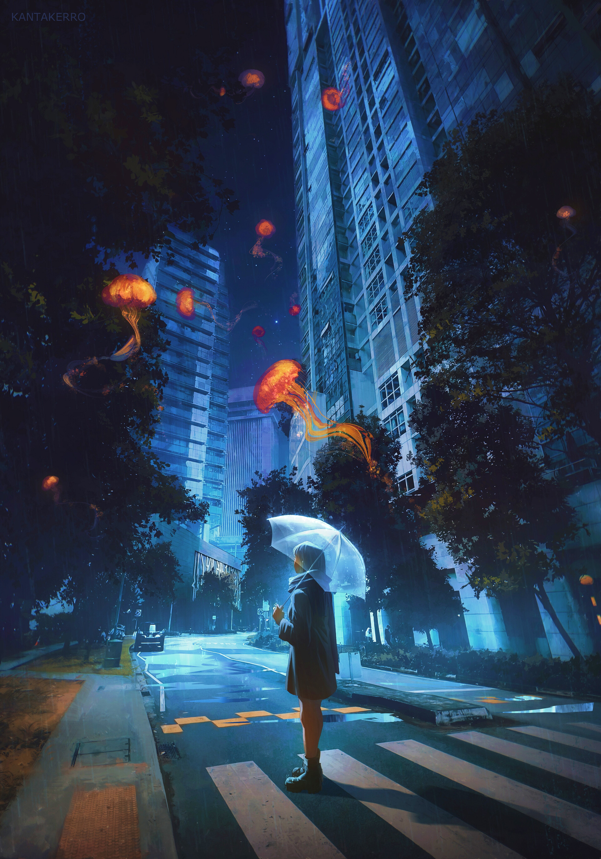 ArtStation - Jellyfish Cityscape