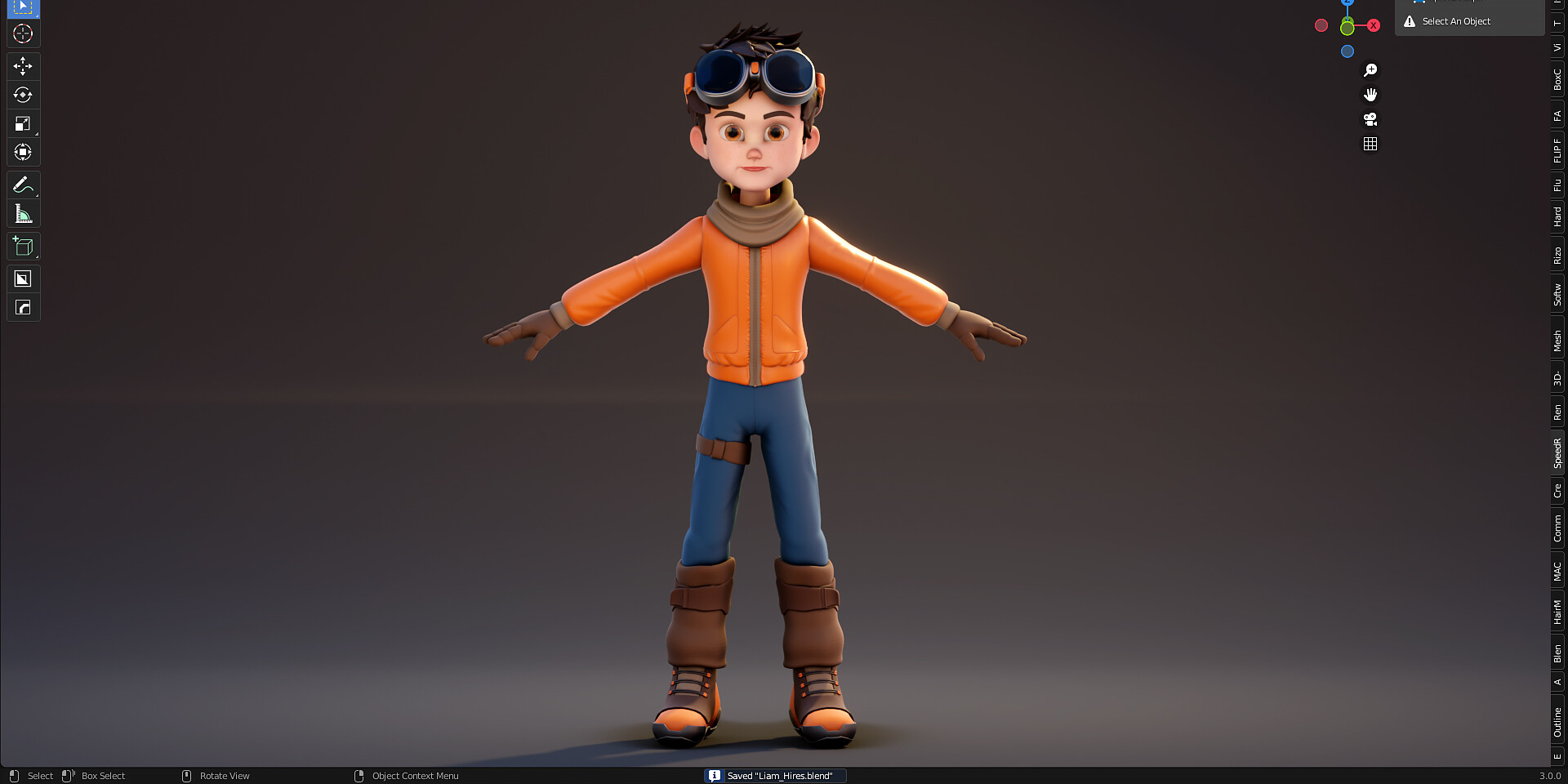 ArtStation - Sculpting Adventure Boy - Liam Style 2 - Blender