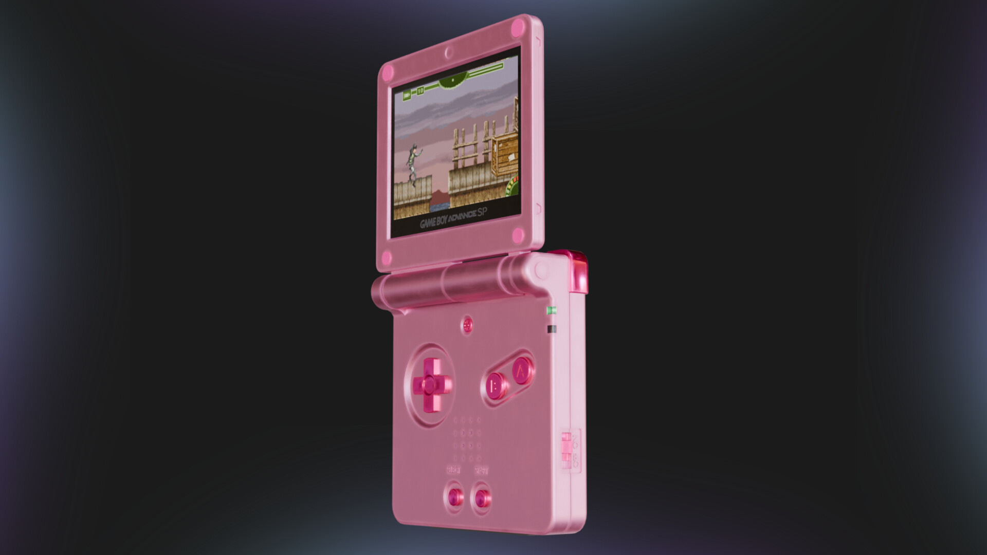 ArtStation - Worn down Gameboy Advance SP