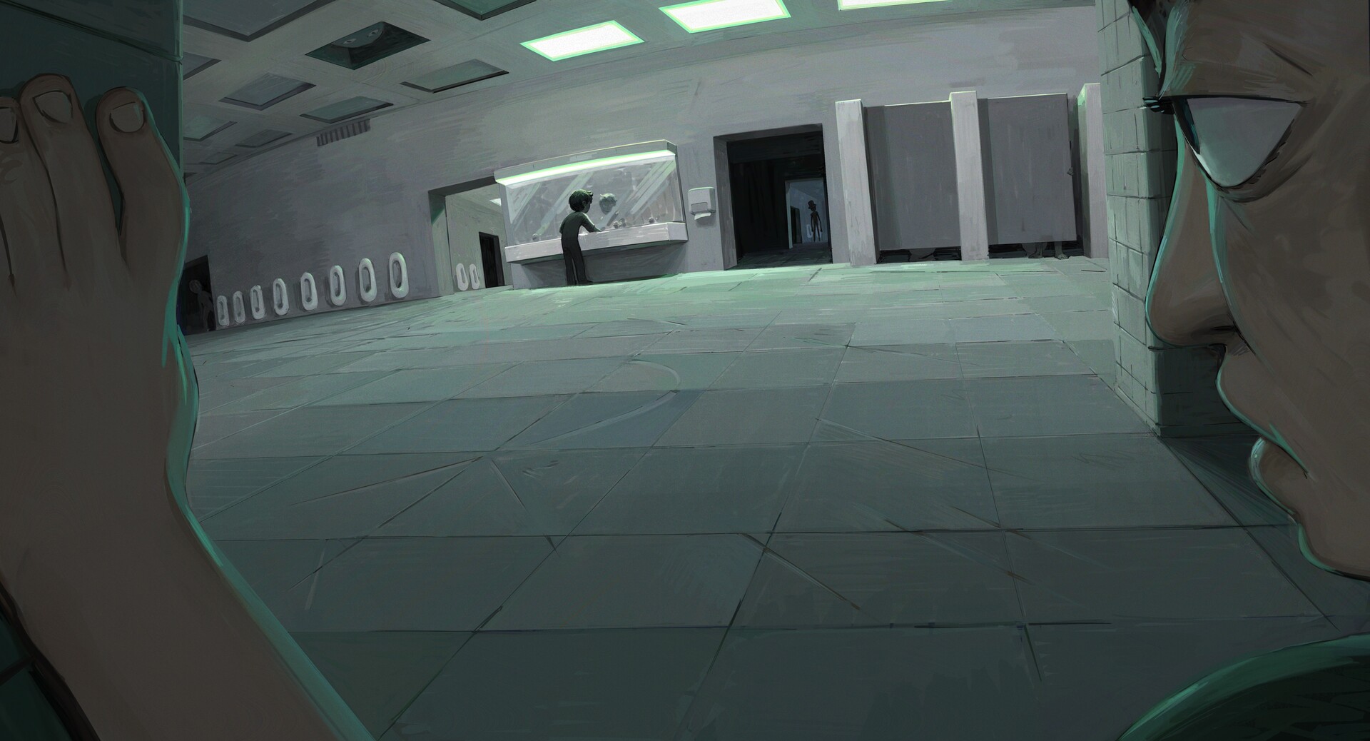 ArtStation - Endless Bathroom, dream painting