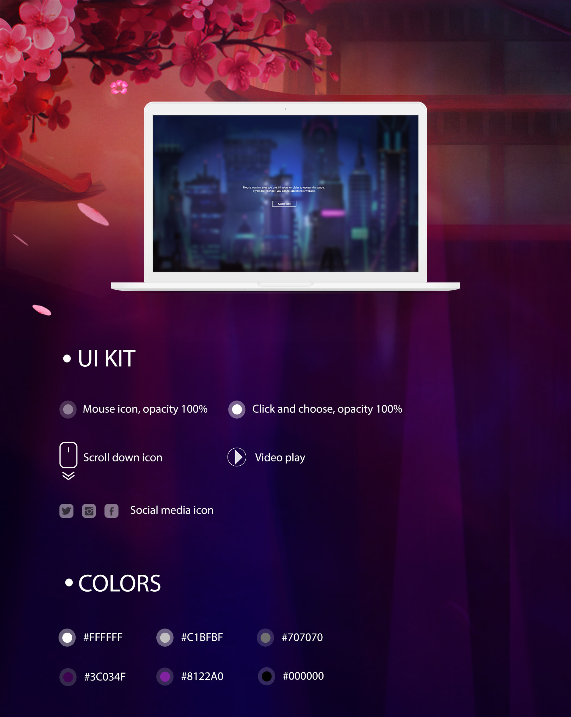 Chloe - Game Webpage UX design