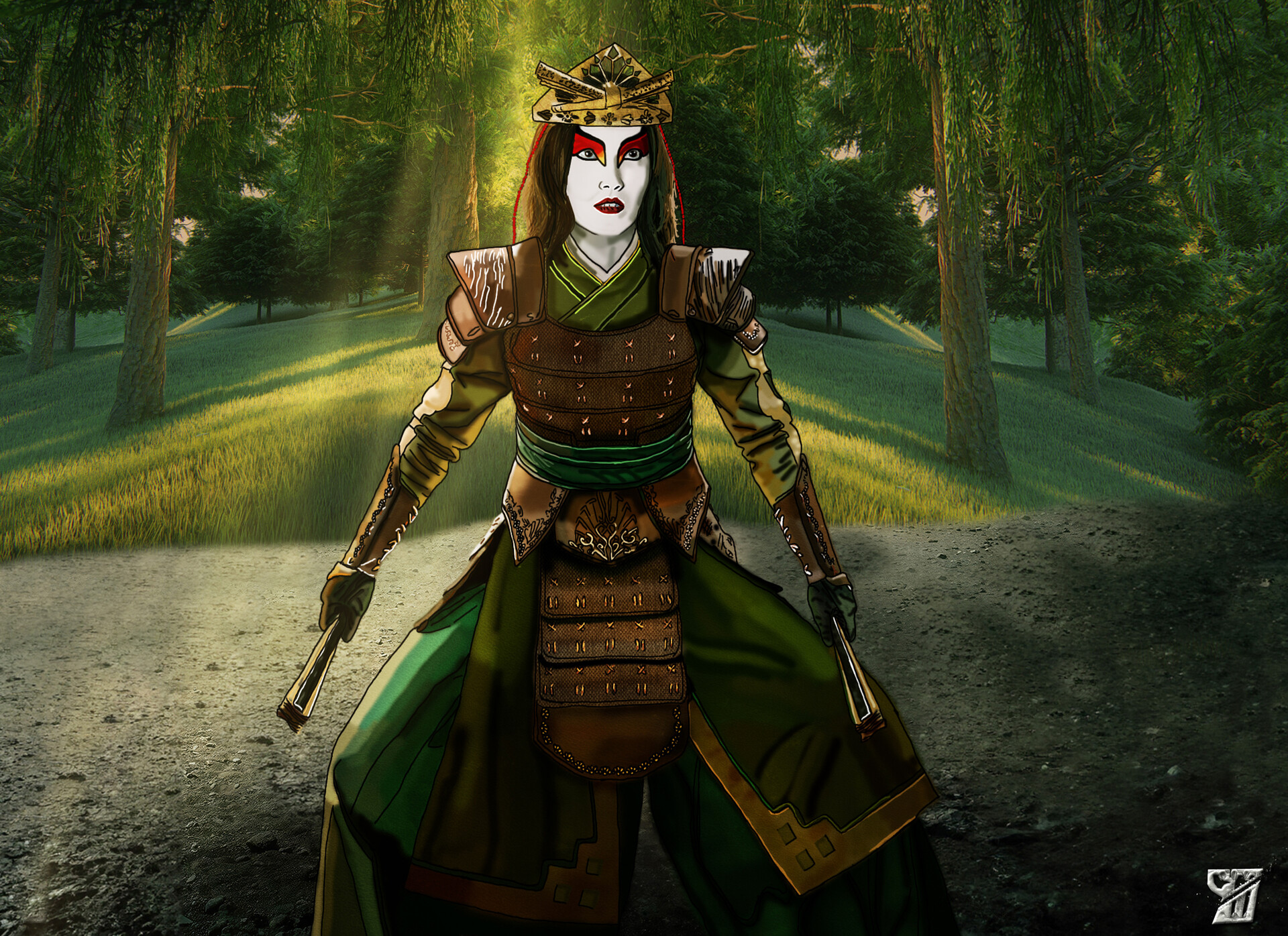 ArtStation - The Kyoshi Warrior