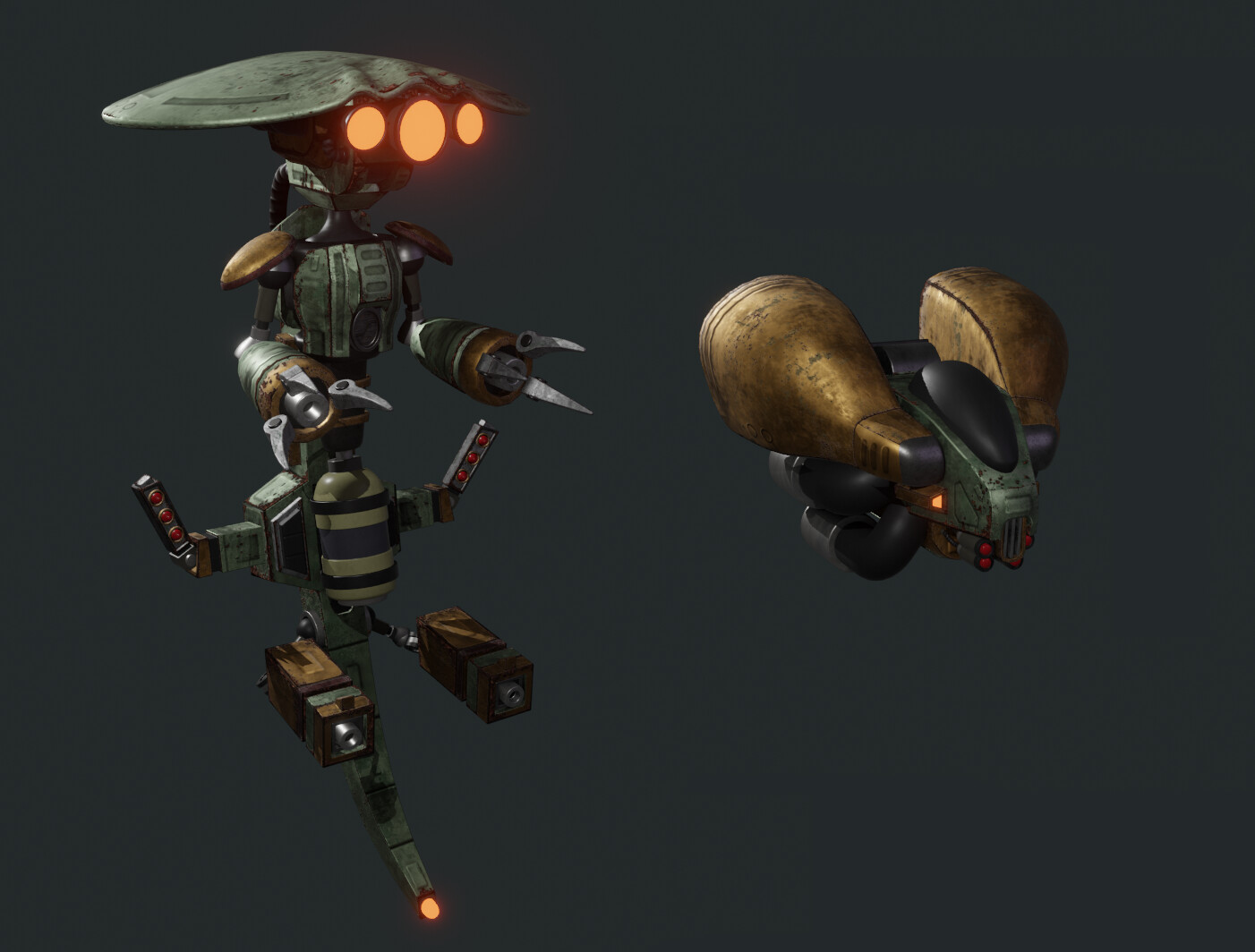 ArtStation - Robot Enemies - Inanimate Sensation: Synthetic Harvest