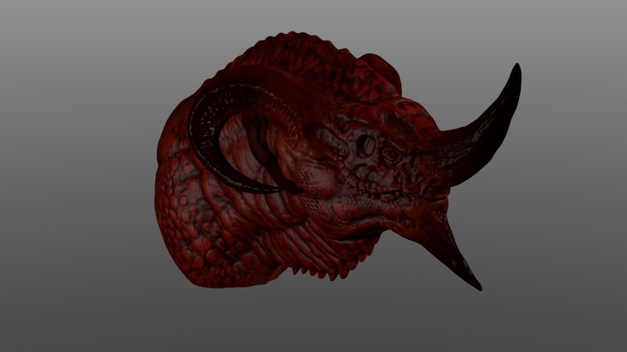 ArtStation - Dragon head texture 2