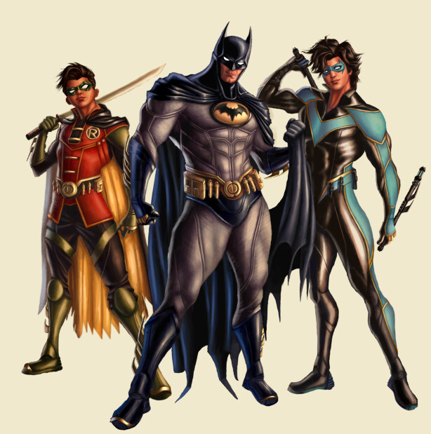 ArtStation - DC- The Bat family concept art