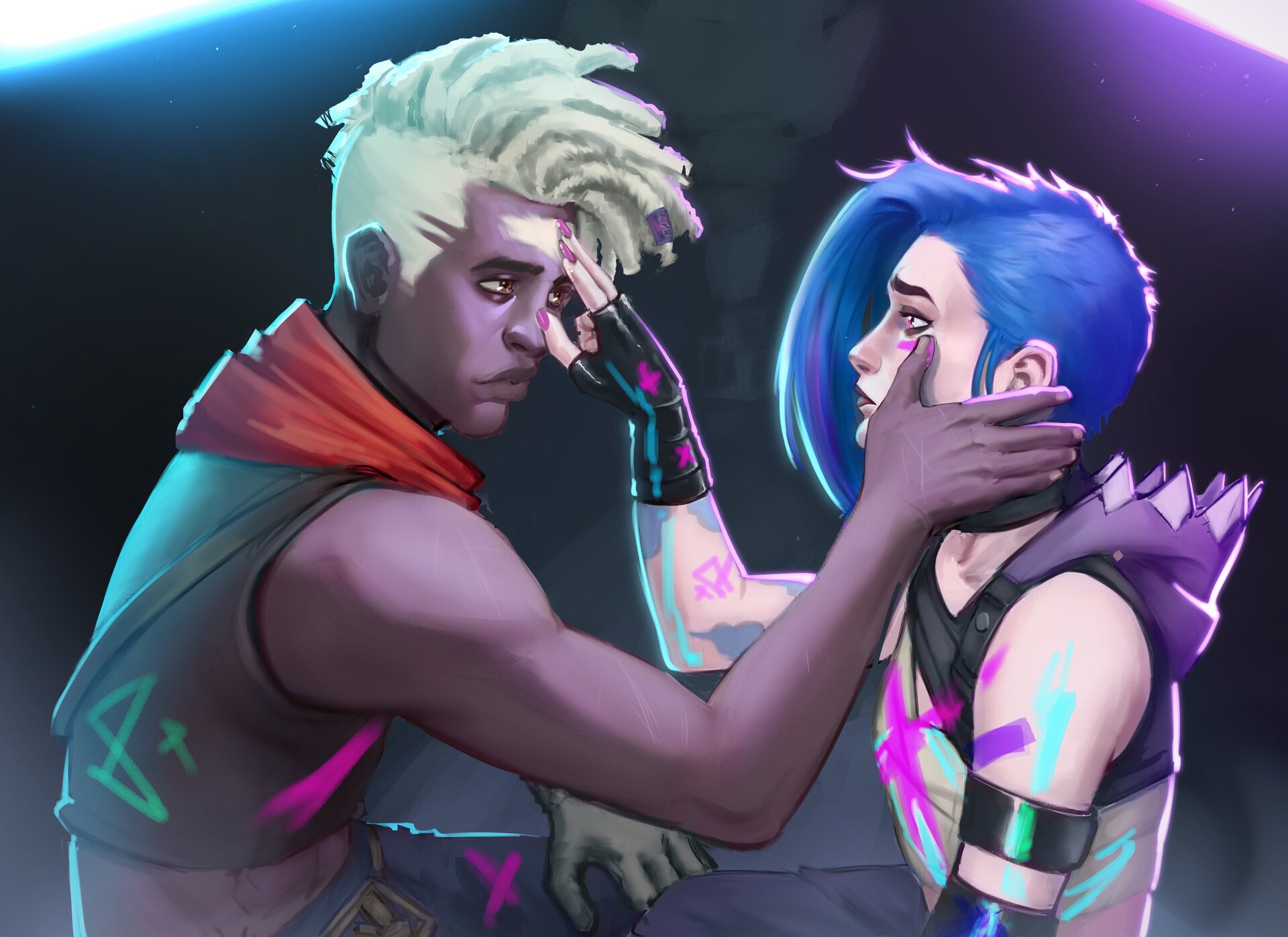 ArtStation - Ekko & Jinx - FanArt