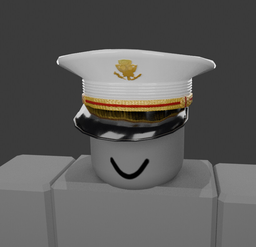 ArtStation - USMC Dress Blues Officer Cover - Roblox UGC