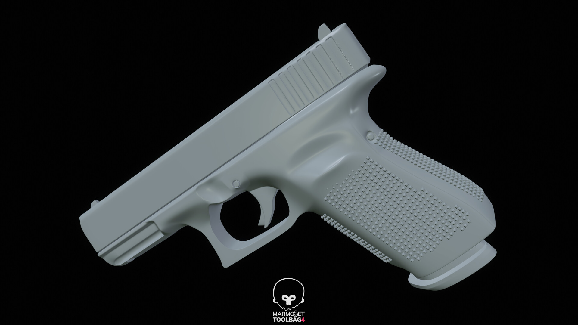 ArtStation - 3D Model of Glock 19 – High-Quality Rendered in Marmoset ...