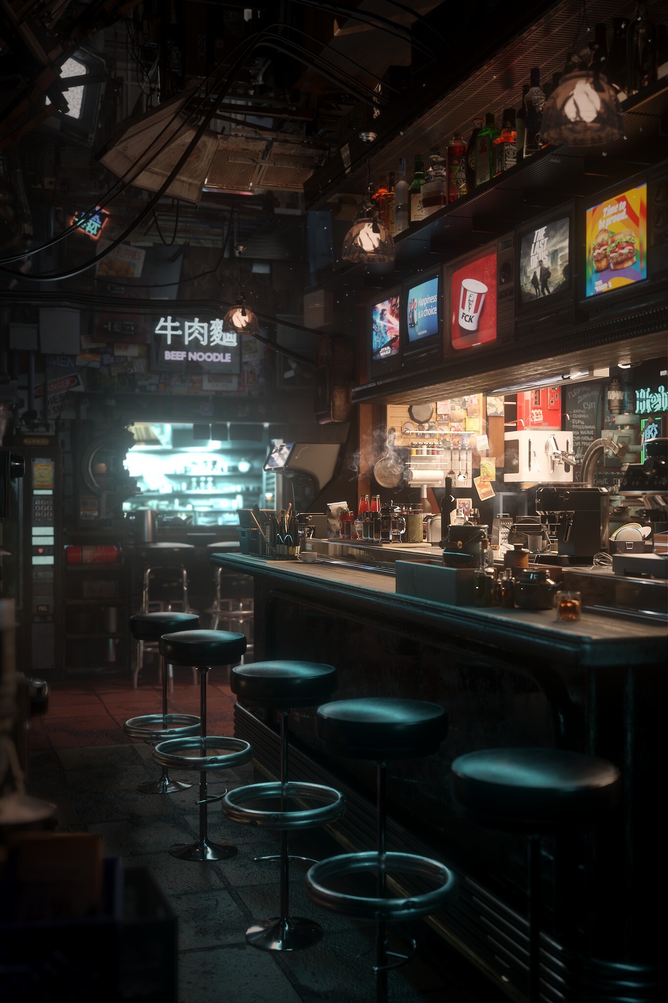 ArtStation - Scifi Bar
