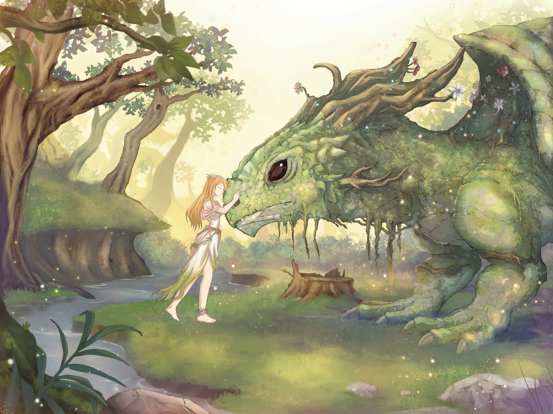 ArtStation - World and Nature Maiden - Year of the Dragon