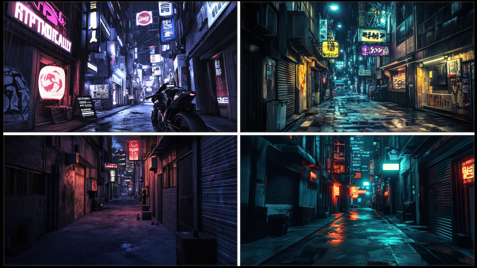 Ferial Concept - 🔹210 Cyber Alley - Environment Concept Reference Image ...