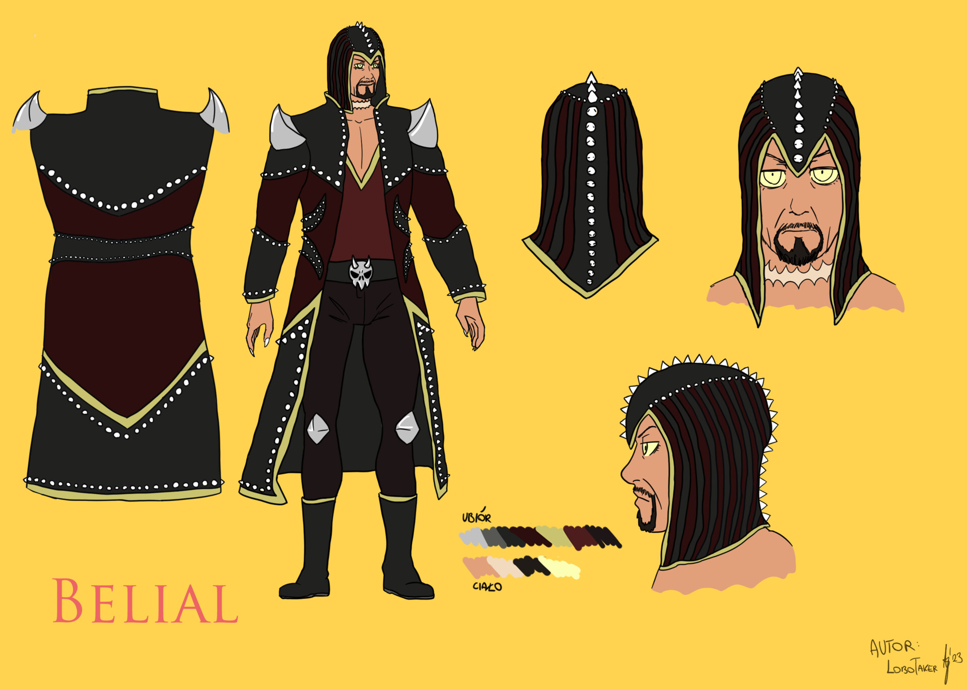 ArtStation - Belial character sheet