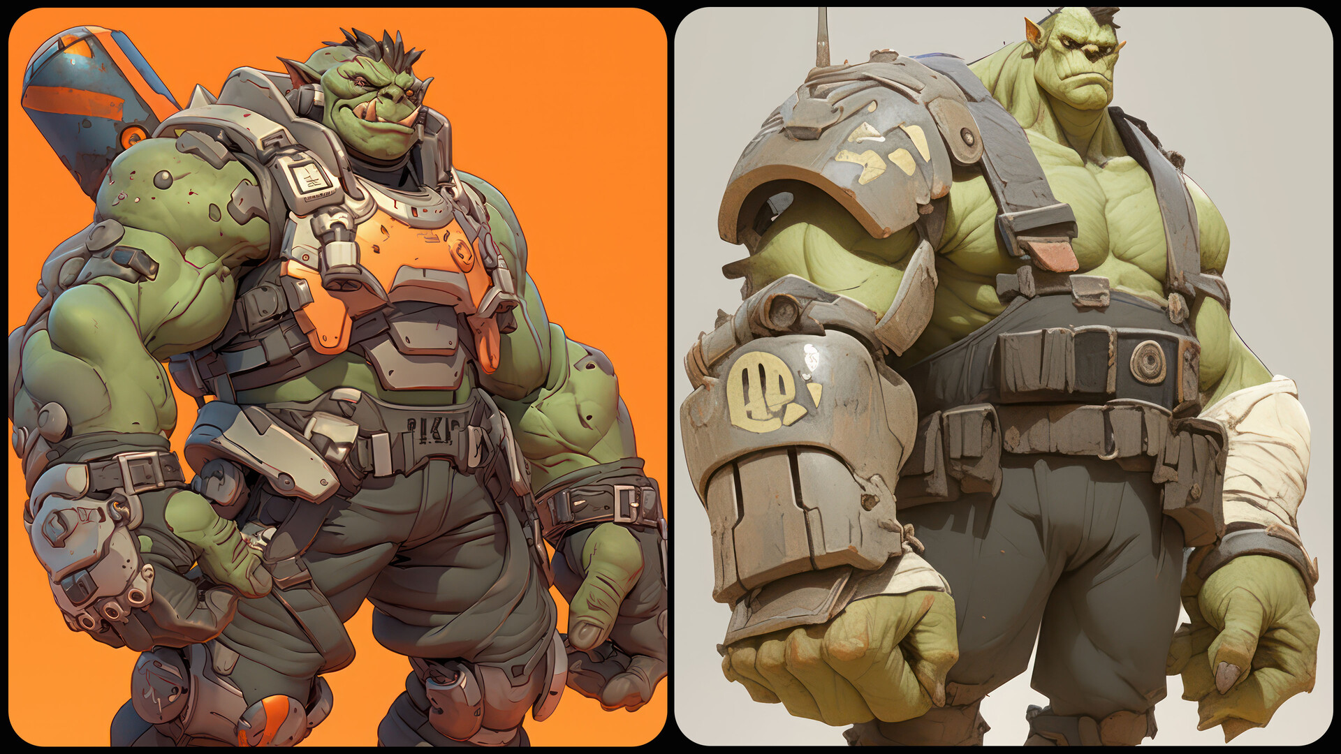 Ferial Studio - 🔹240 Sci-Fi Ogre - Cartoon Character Reference Image ...
