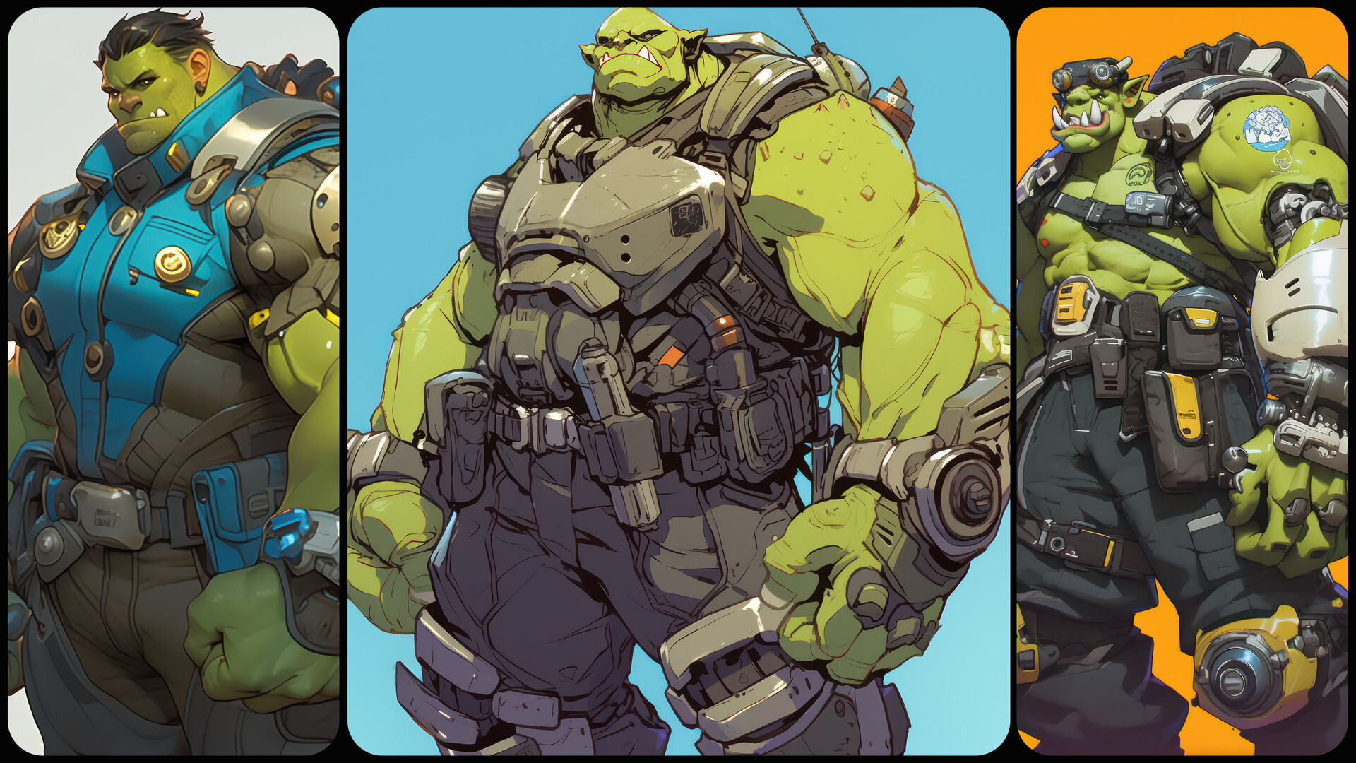 Ferial Studio - 🔹240 Sci-Fi Ogre - Cartoon Character Reference Image ...